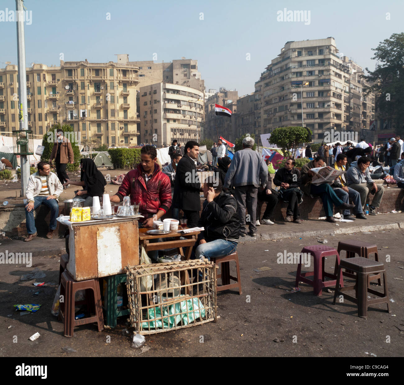 tea shop in Tahrir Square, Cairo, Egypt Stock Photo - Alamy