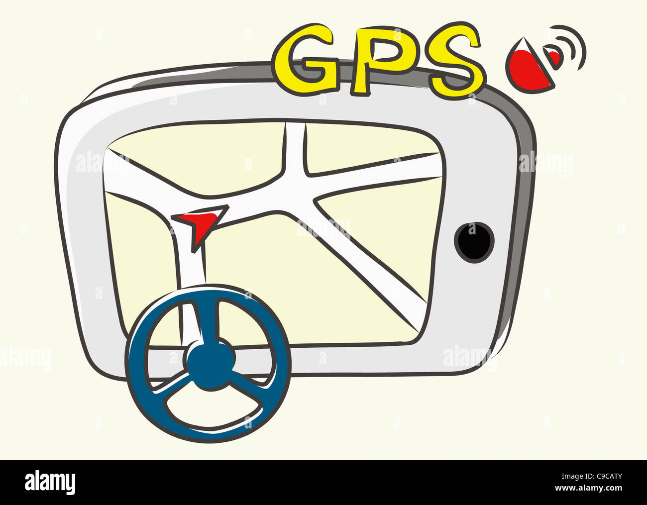 Various smart phone applications of GPS Stock Photo - Alamy