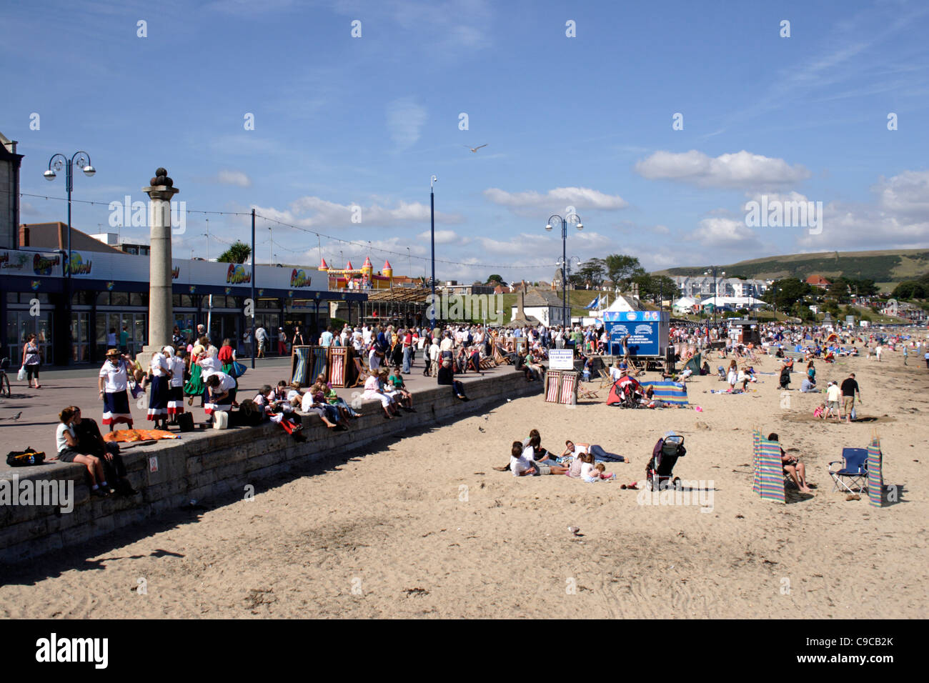 Swanage beach Dorset Stock Photo - Alamy