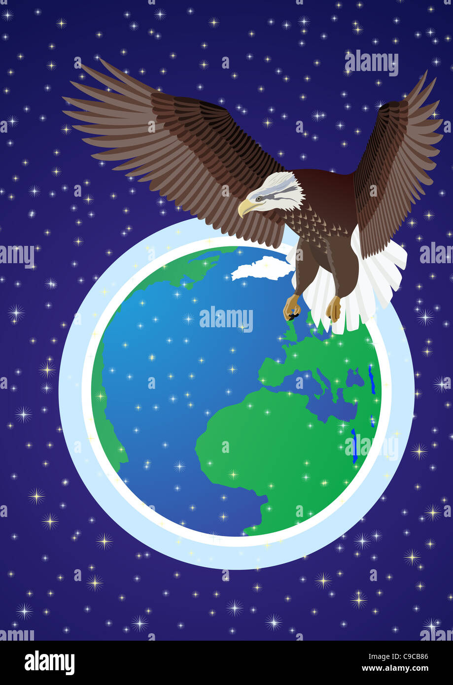 The world from a bird's flight Stock Photo - Alamy