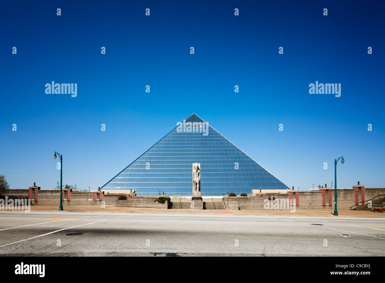 Ramesses Statue Pyramid Arena, Memphis Stock Photo - Alamy