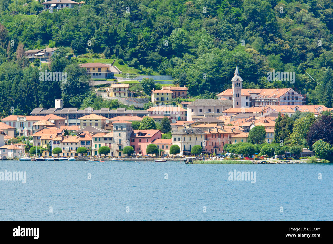 Ancient Charming Village with Monastery on Isle San Giulio,Where Hermit ...