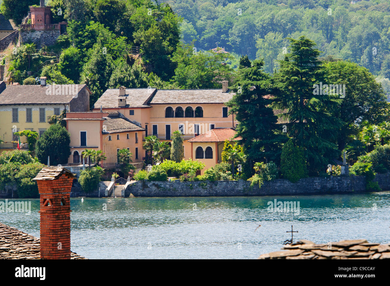 Ancient Charming Village with Monastery on Isle San Giulio,Where Hermit ...