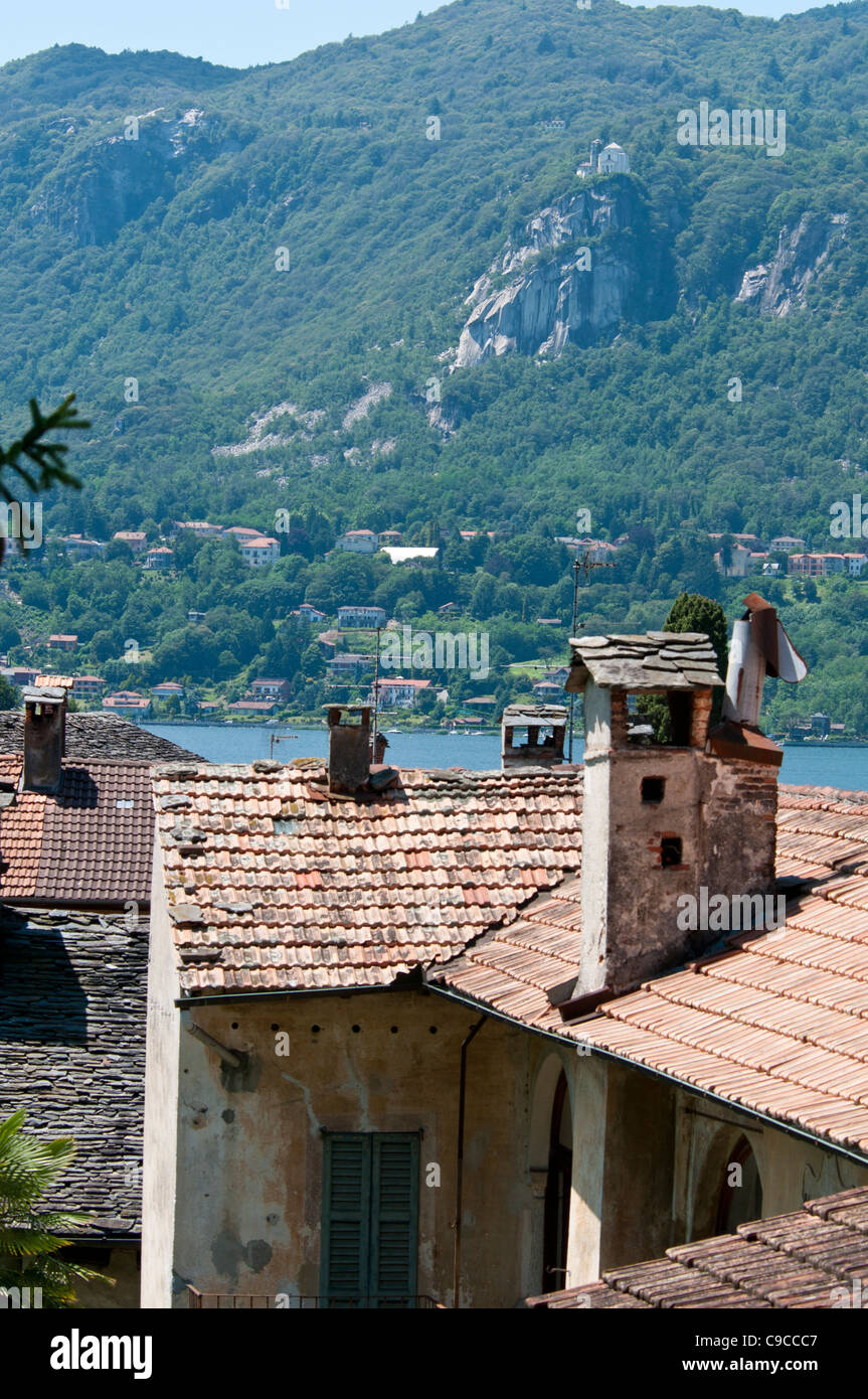 Ancient Charming Village with Monastery on Isle San Giulio,Where Hermit ...