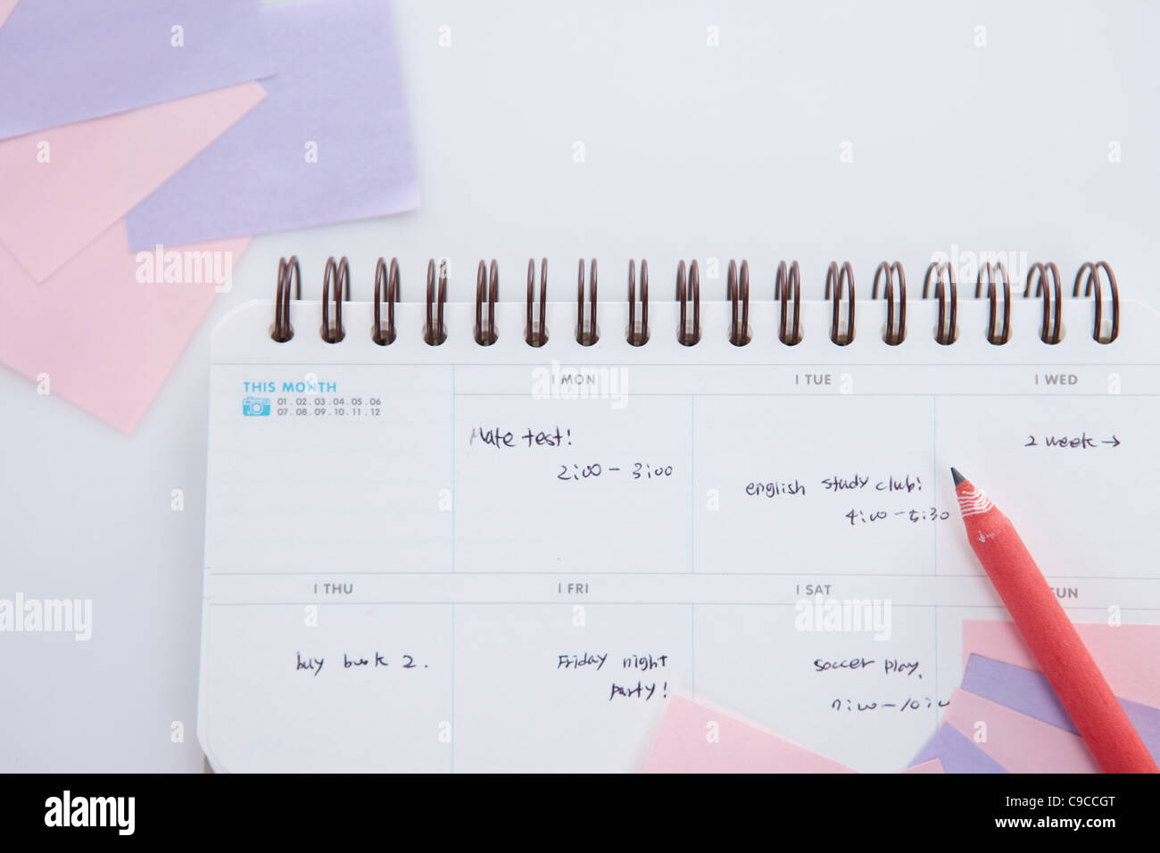 Diary note hi-res stock photography and images - Alamy