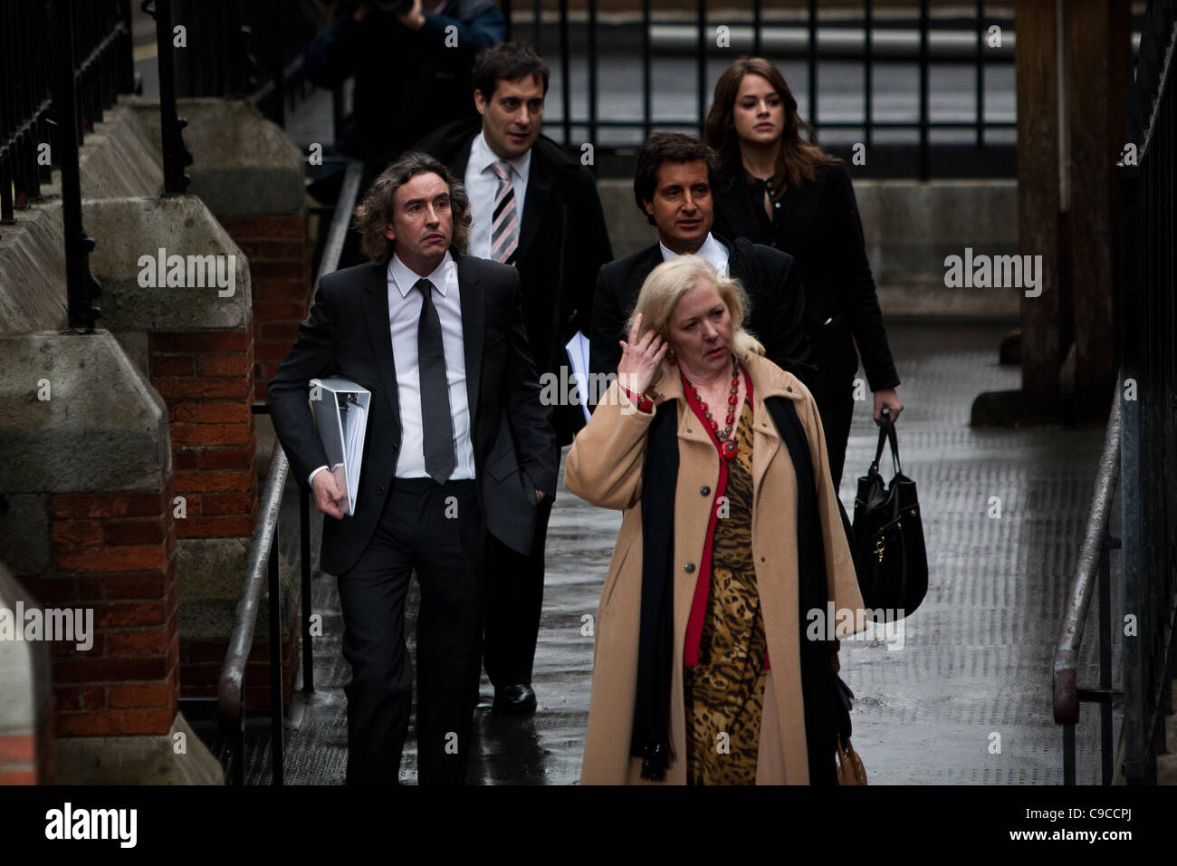 London, UK, 22/11/2011. Comedian Steve Coogan and Mary-Ellen Field ...
