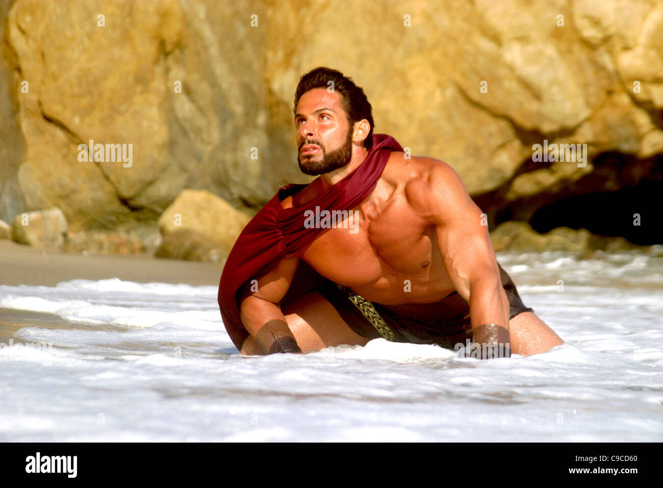 Body of Art Male Warrior Stock Photo - Alamy