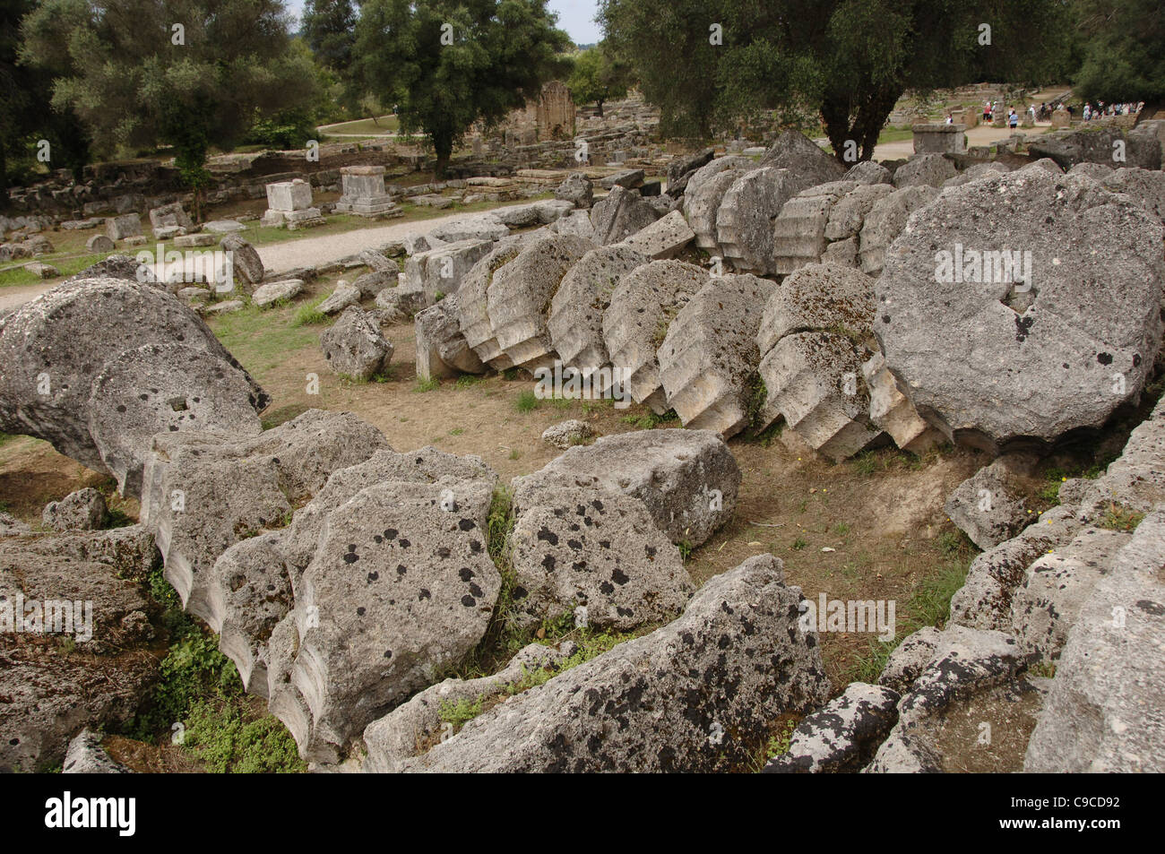Temple of zeus at olympia hi-res stock photography and images - Alamy