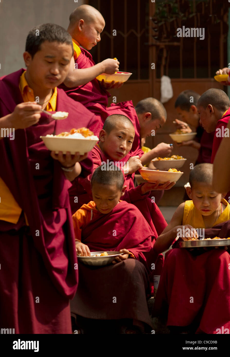 Buddhist monks in sikkim india hi-res stock photography and images - Alamy