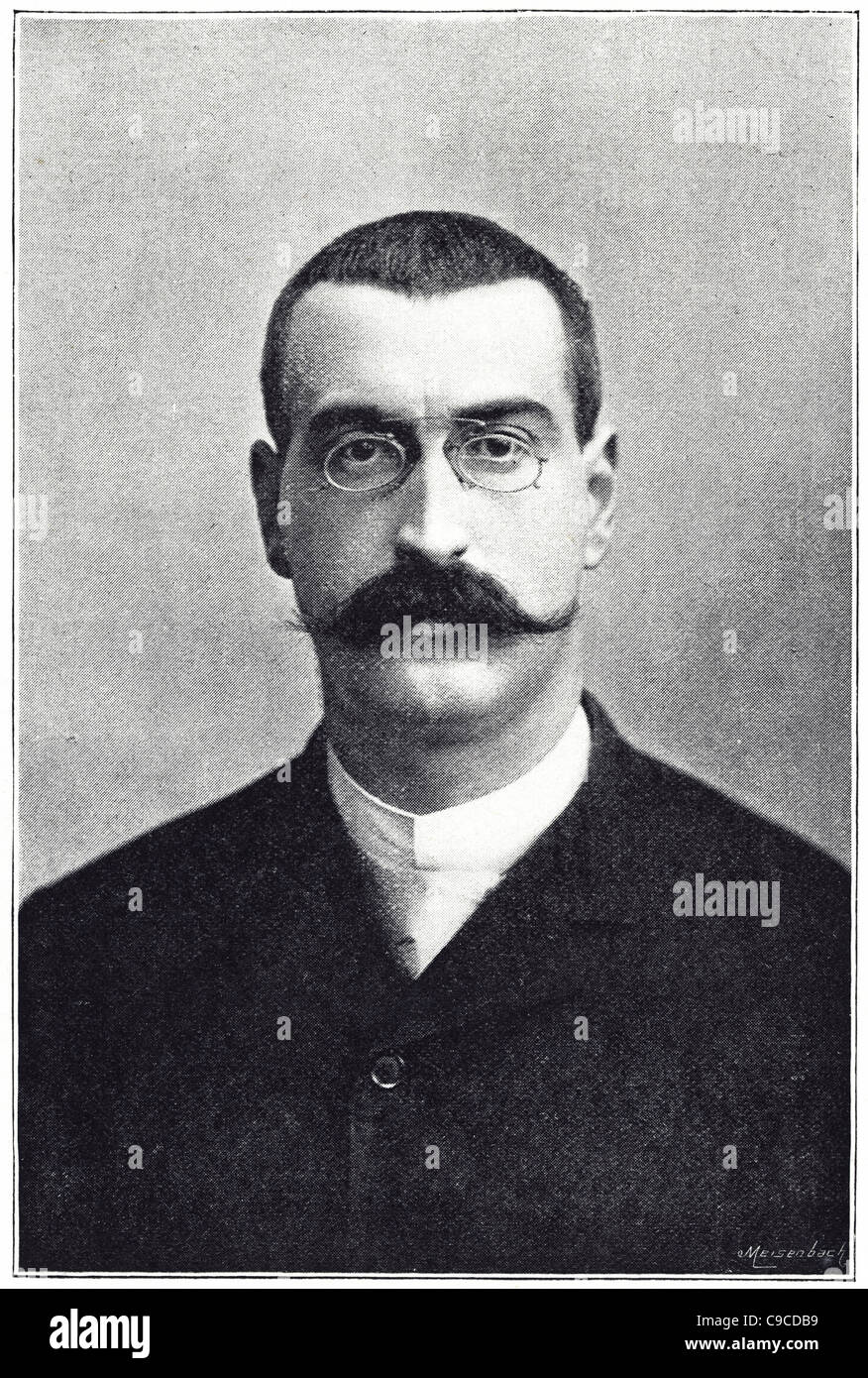 Victorian photograph circa 1892 of Theodore Child 1846 - 1892 writer ...