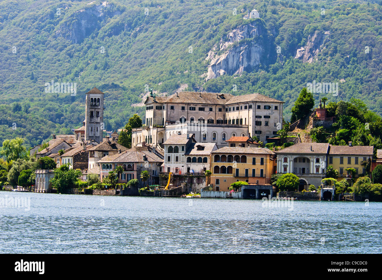 Ancient Charming Village with Monastery on Isle San Giulio,Where Hermit ...