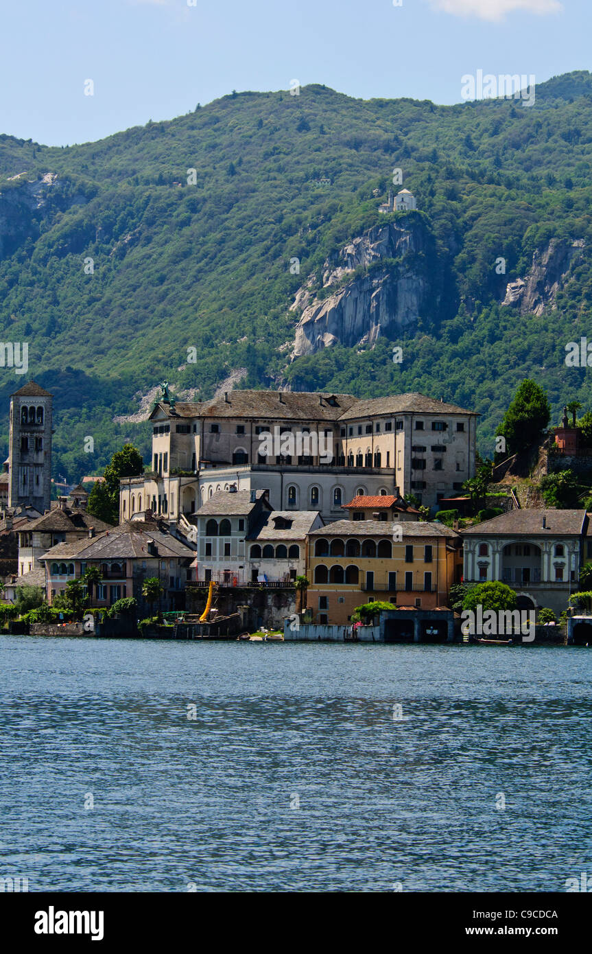 Ancient Charming Village with Monastery on Isle San Giulio,Where Hermit ...