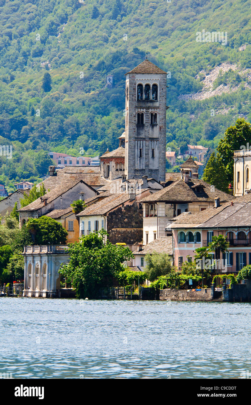 Ancient Charming Village with Monastery on Isle San Giulio,Where Hermit ...