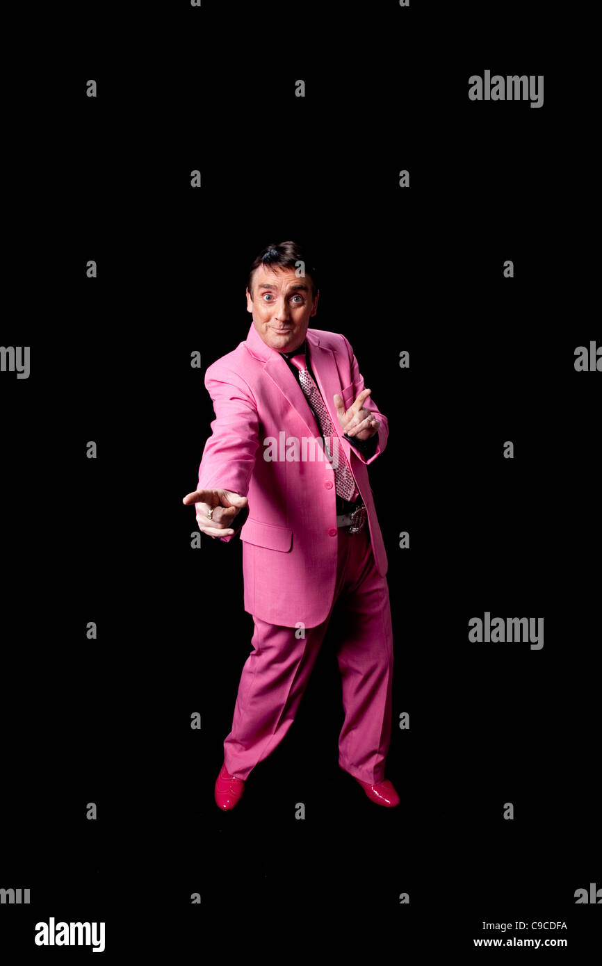 Showman and Cliff Richard impersonator Perry Dennis Stock Photo - Alamy