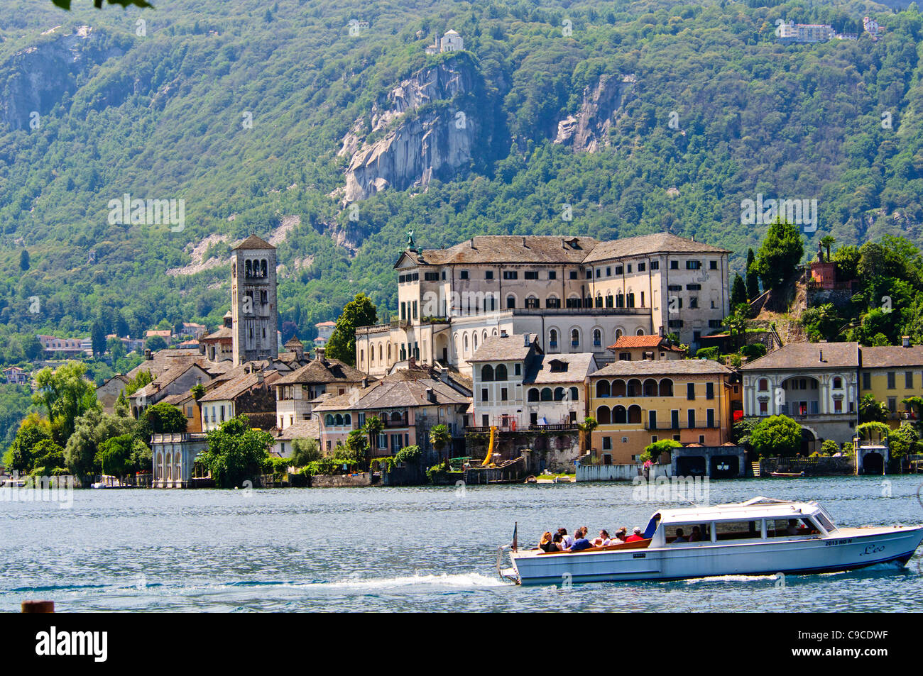 Ancient Charming Village with Monastery on Isle San Giulio,Where Hermit ...