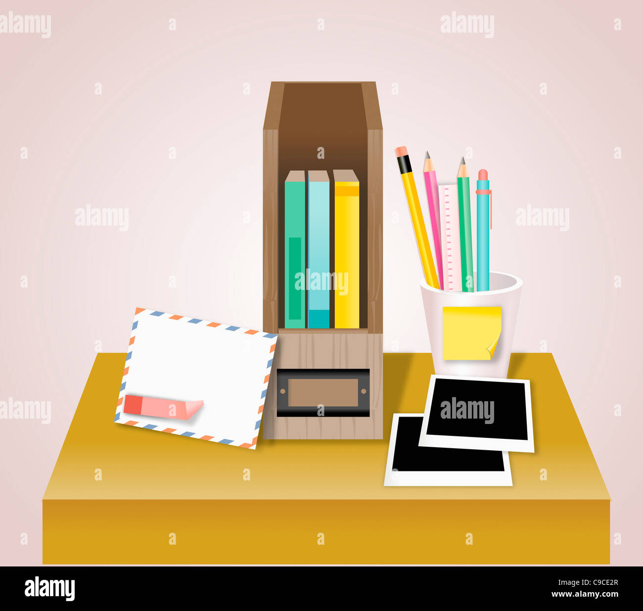 Various note papers in note book shape Stock Photo - Alamy