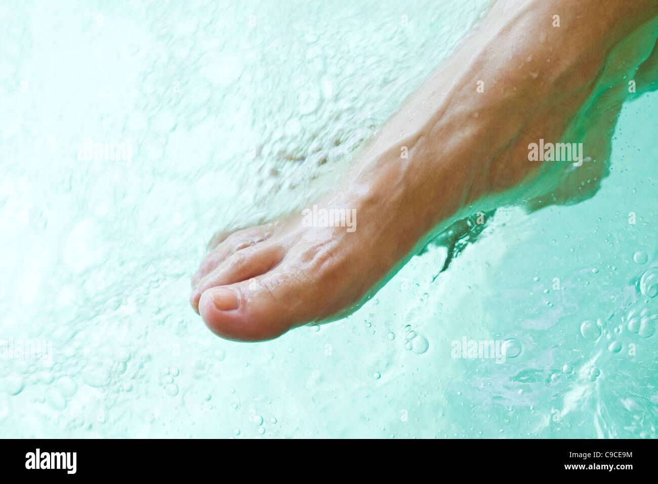 Testing the water Stock Photo - Alamy