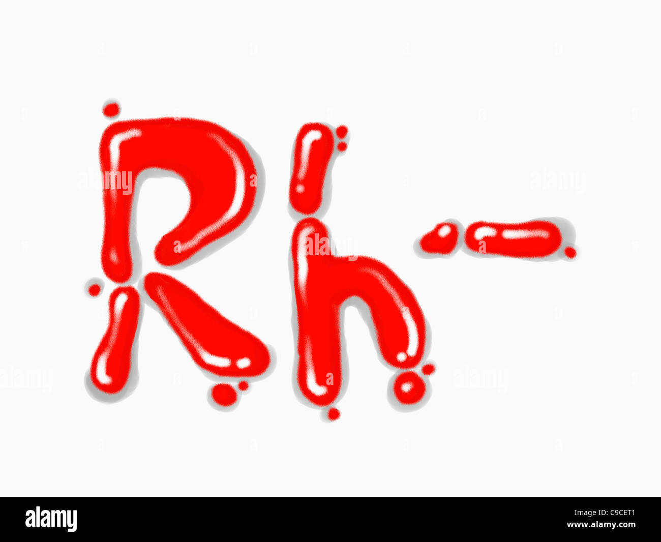 Illustration of Rh- bloods Stock Photo - Alamy