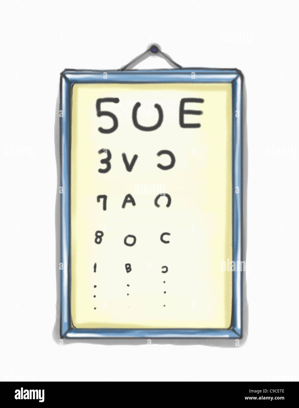 Check eye examination icon Cut Out Stock Images & Pictures - Alamy