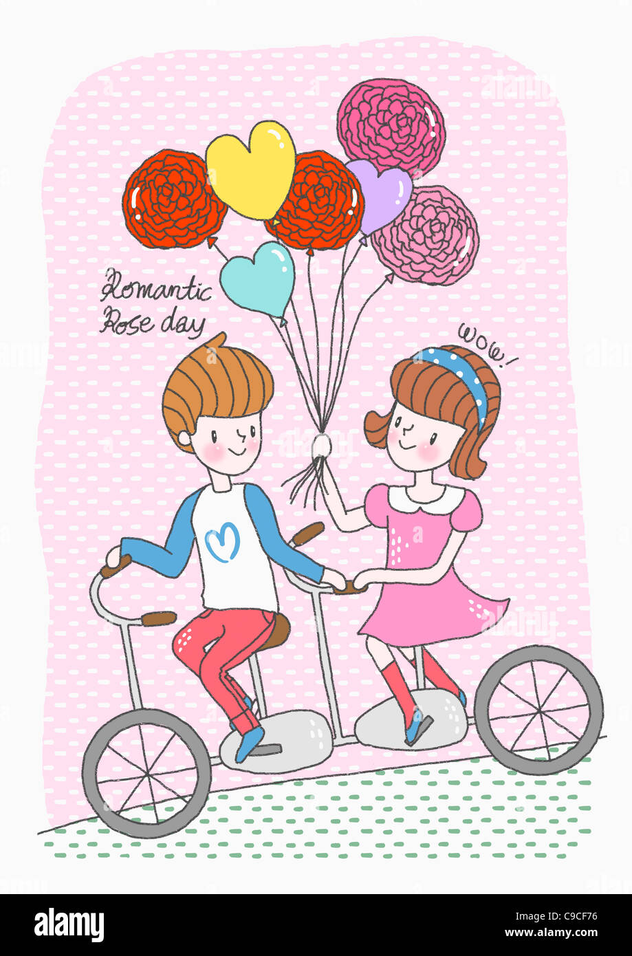Boy girl balloon on Cut Out Stock Images & Pictures - Alamy