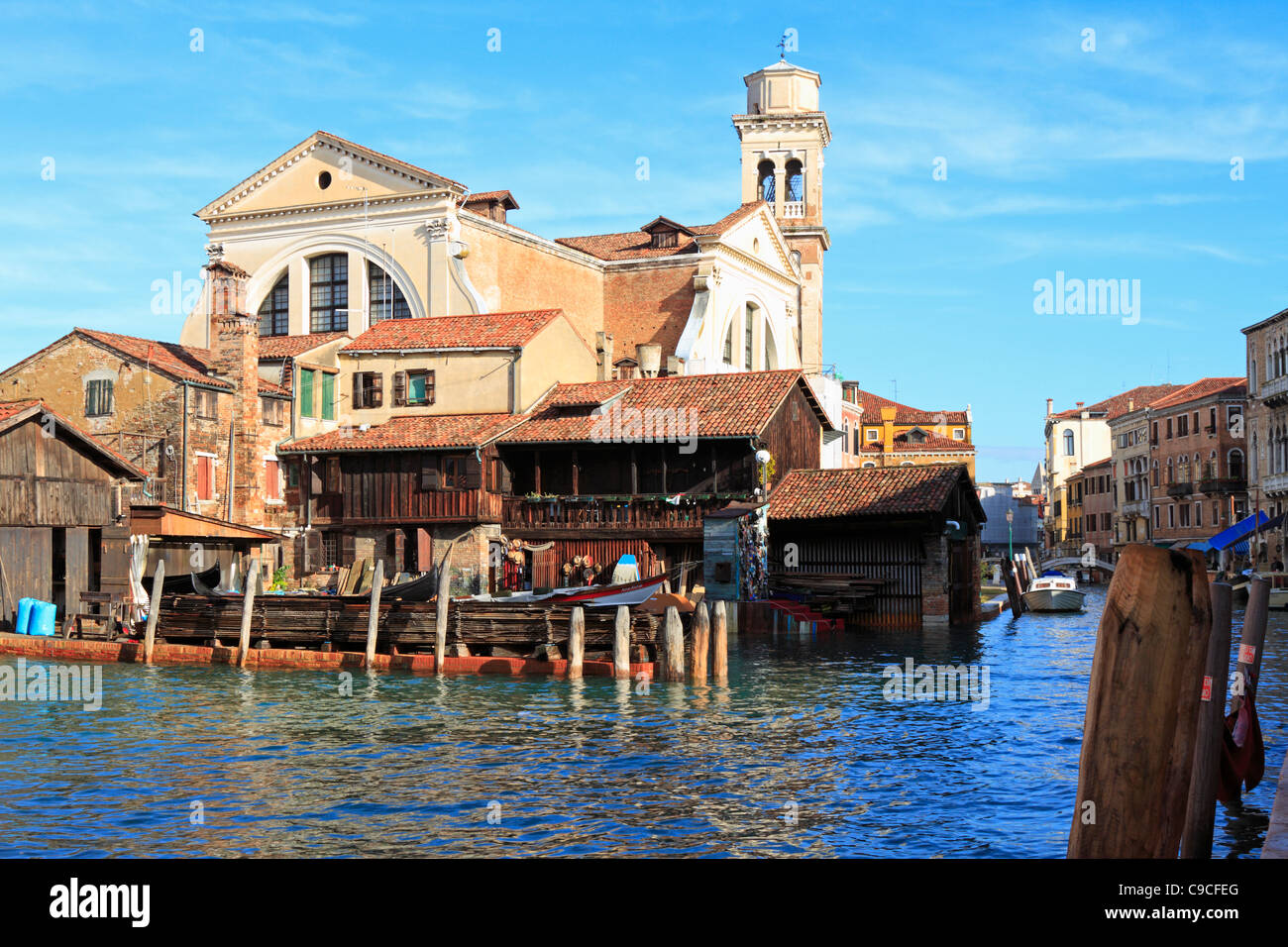The Squero di San Trovaso, one of the last remaining gondola boat yards ...