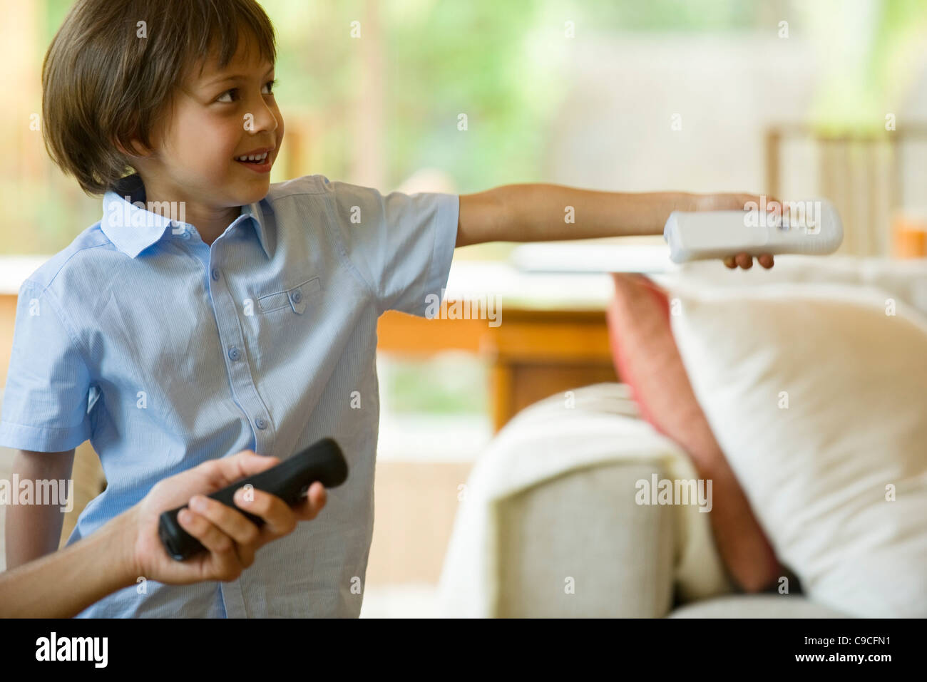 Wireless controller video game kids hi-res stock photography and images ...