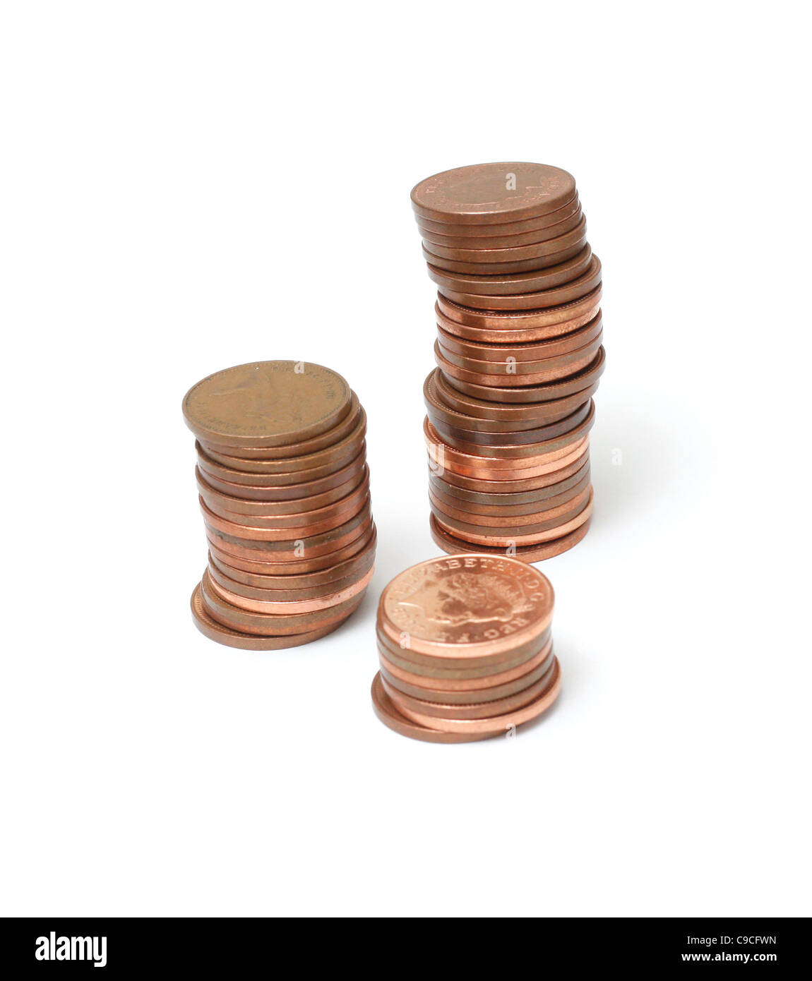 Stacking coins Cut Out Stock Images & Pictures - Alamy