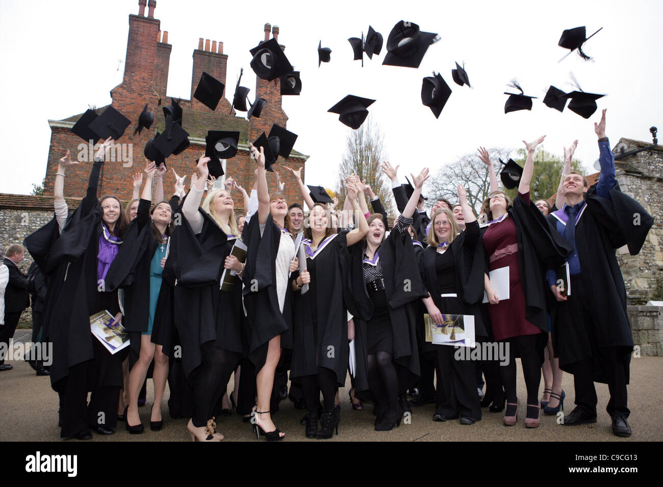 New Graduates celebrate success after the Graduation Ceremony at ...