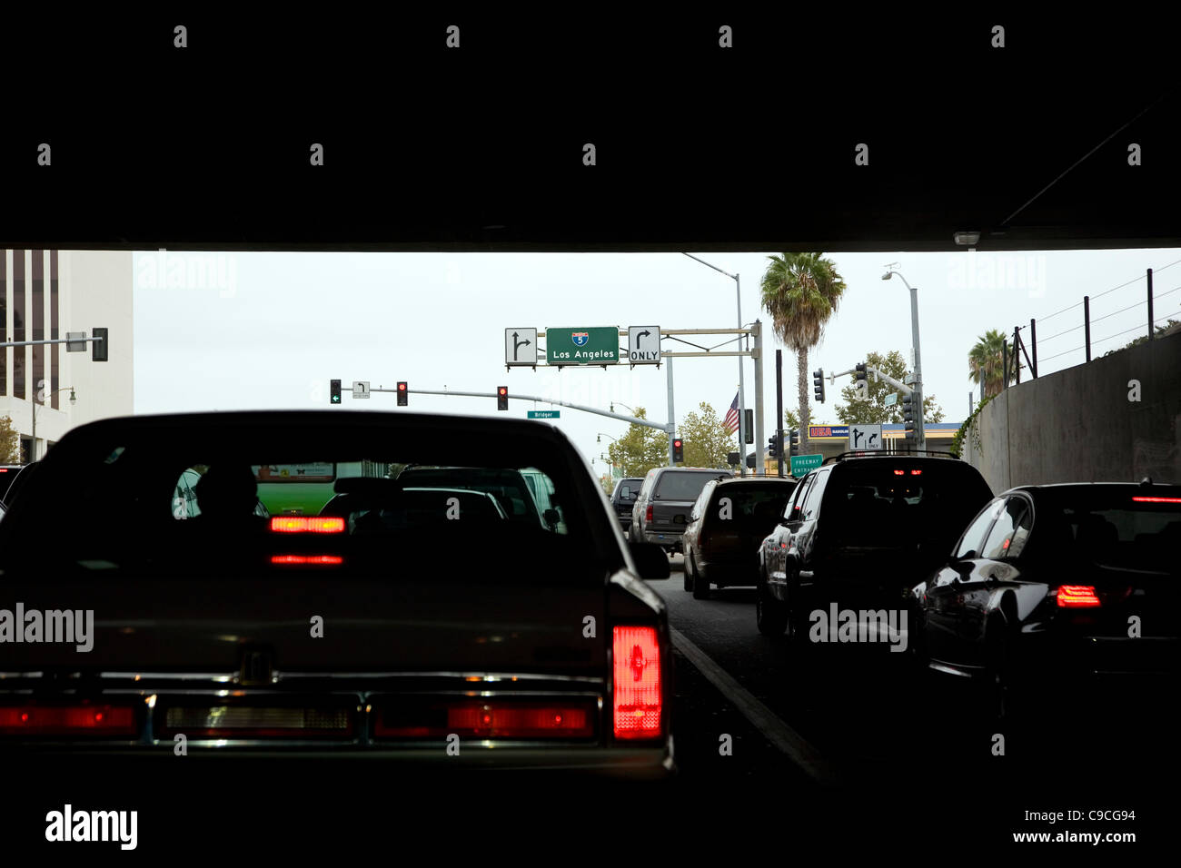 Cars on interstate highway california hi-res stock photography and ...