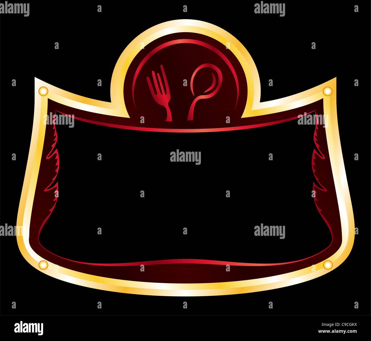 Frame for restaurant Stock Photo - Alamy