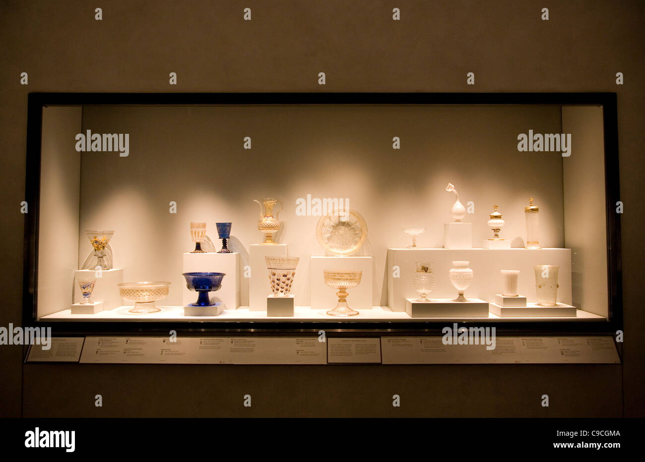 Glass museum cabinet hi-res stock photography and images - Alamy
