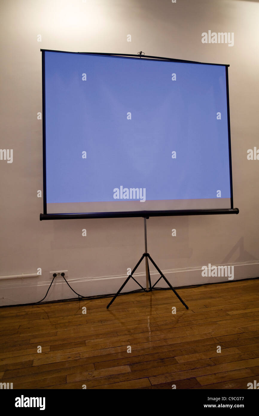 Blank projection screen Stock Photo - Alamy