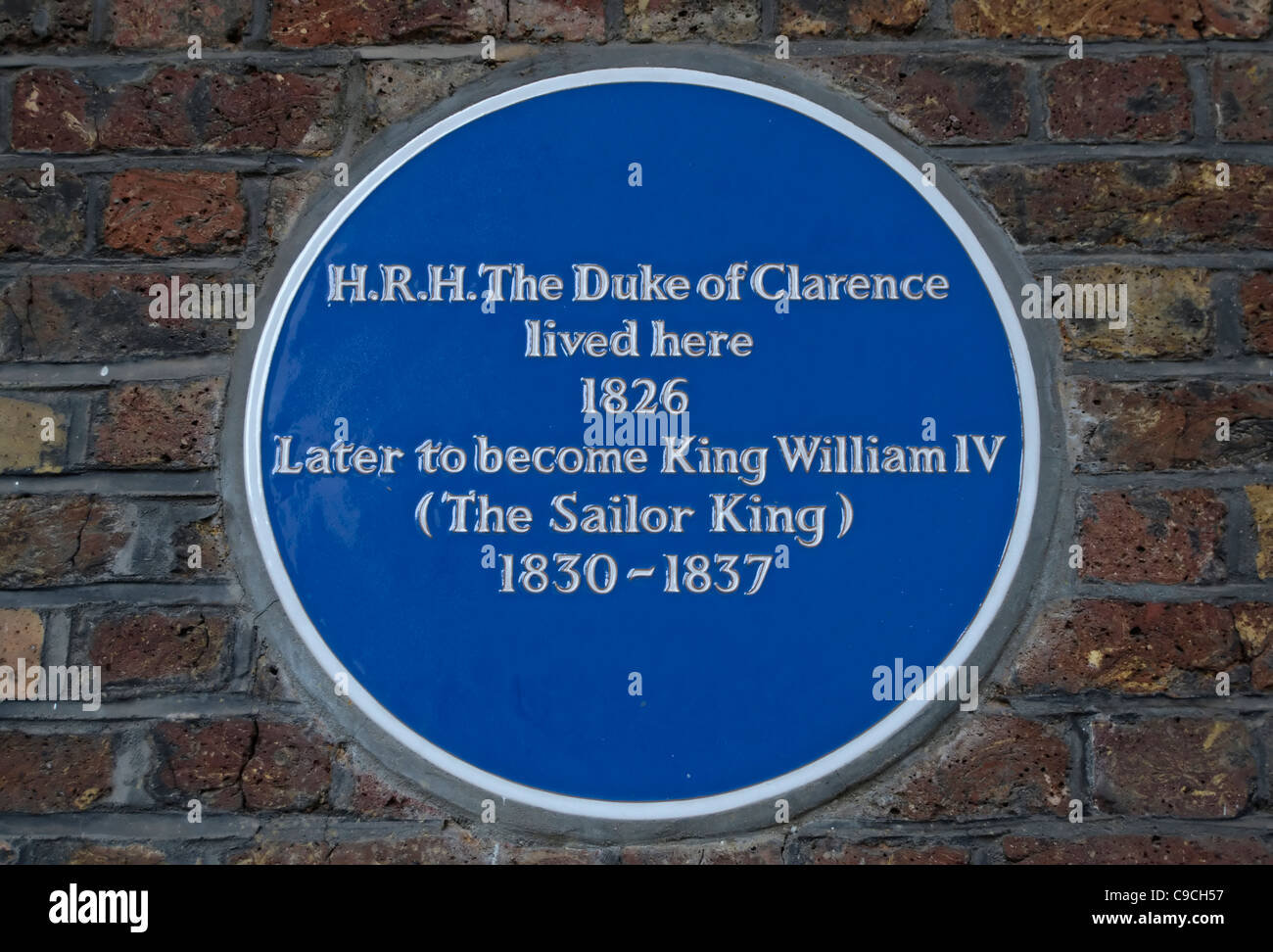 The duke of clarence blue plaque hi-res stock photography and images ...