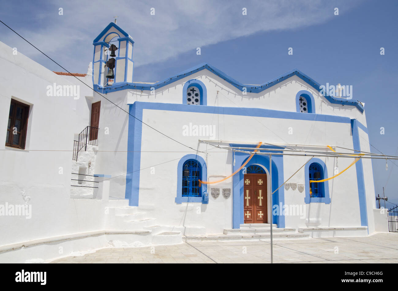 Church of Megali Panagia within the old Kastro walls in the Horio of ...