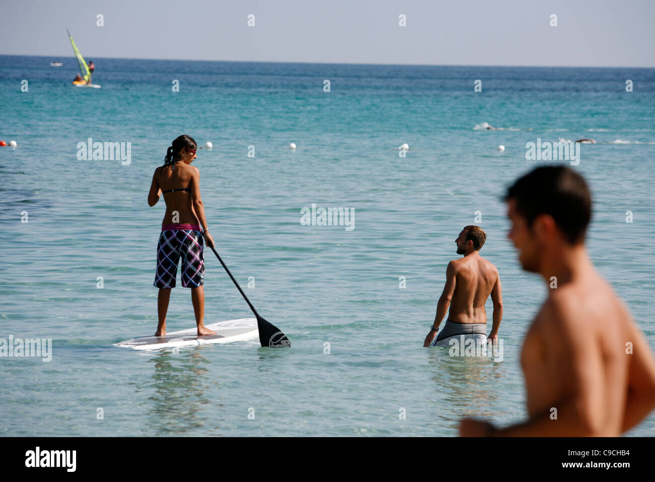 Poetto Beach, Cagliari, Sardinia, Italy Stock Photo - Alamy