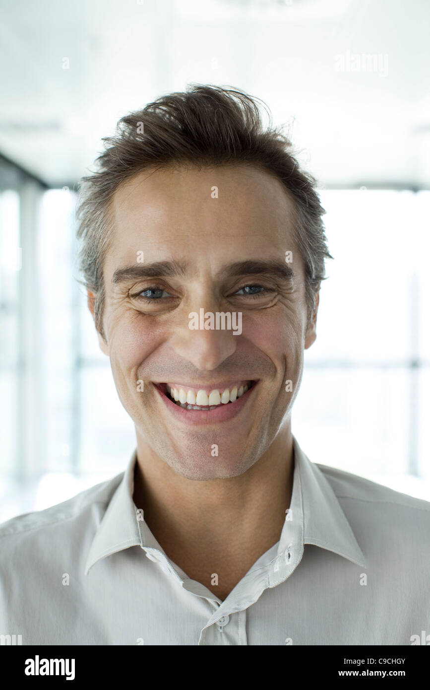 Man smiling, portrait Stock Photo - Alamy
