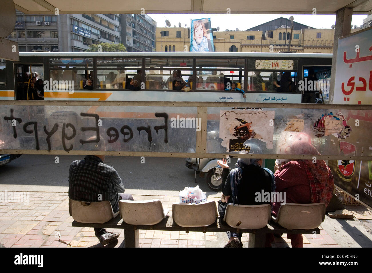 Bus stop egypt egyptian hi-res stock photography and images - Alamy