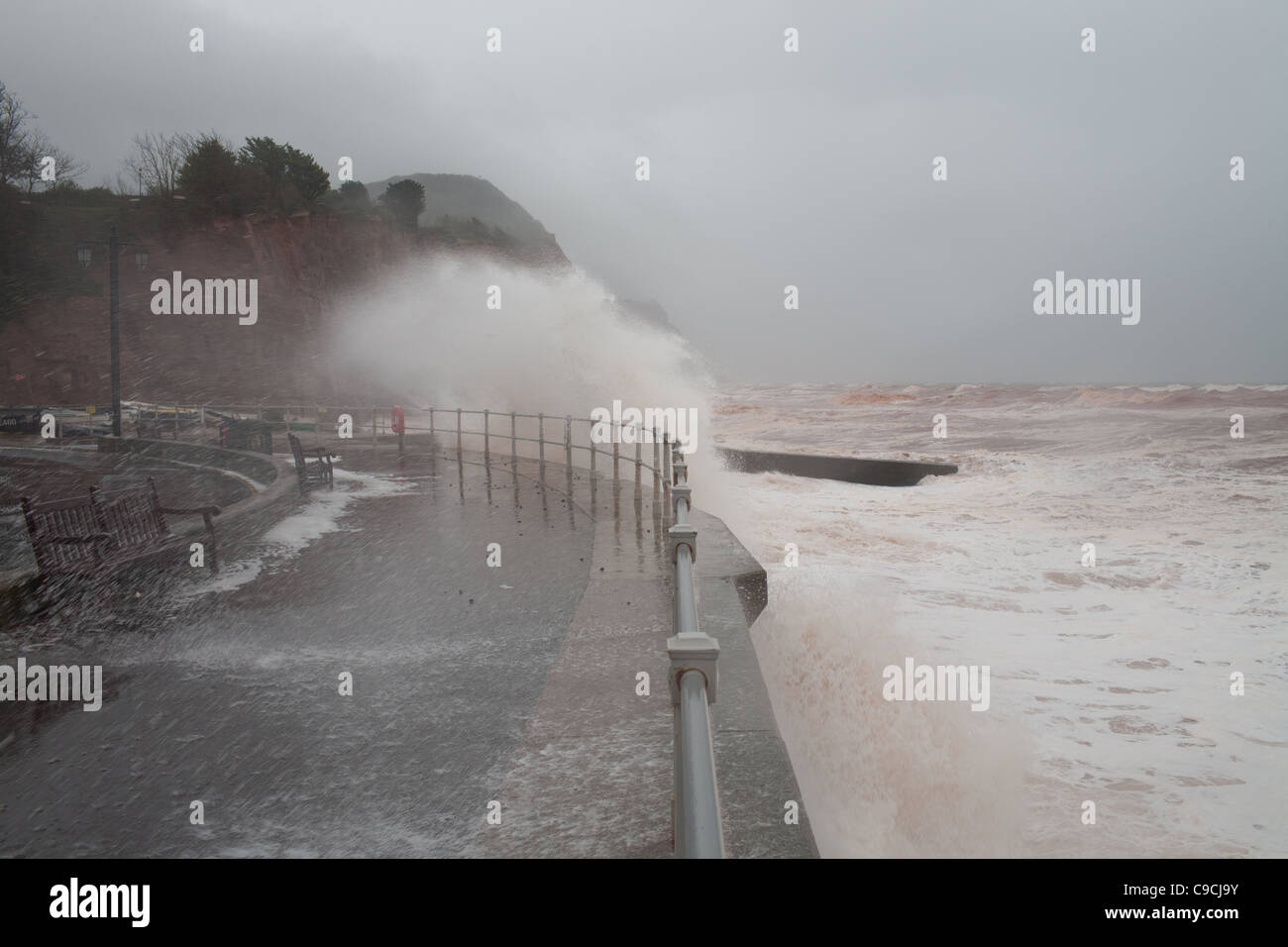 Uk coastal storm waves hi-res stock photography and images - Alamy