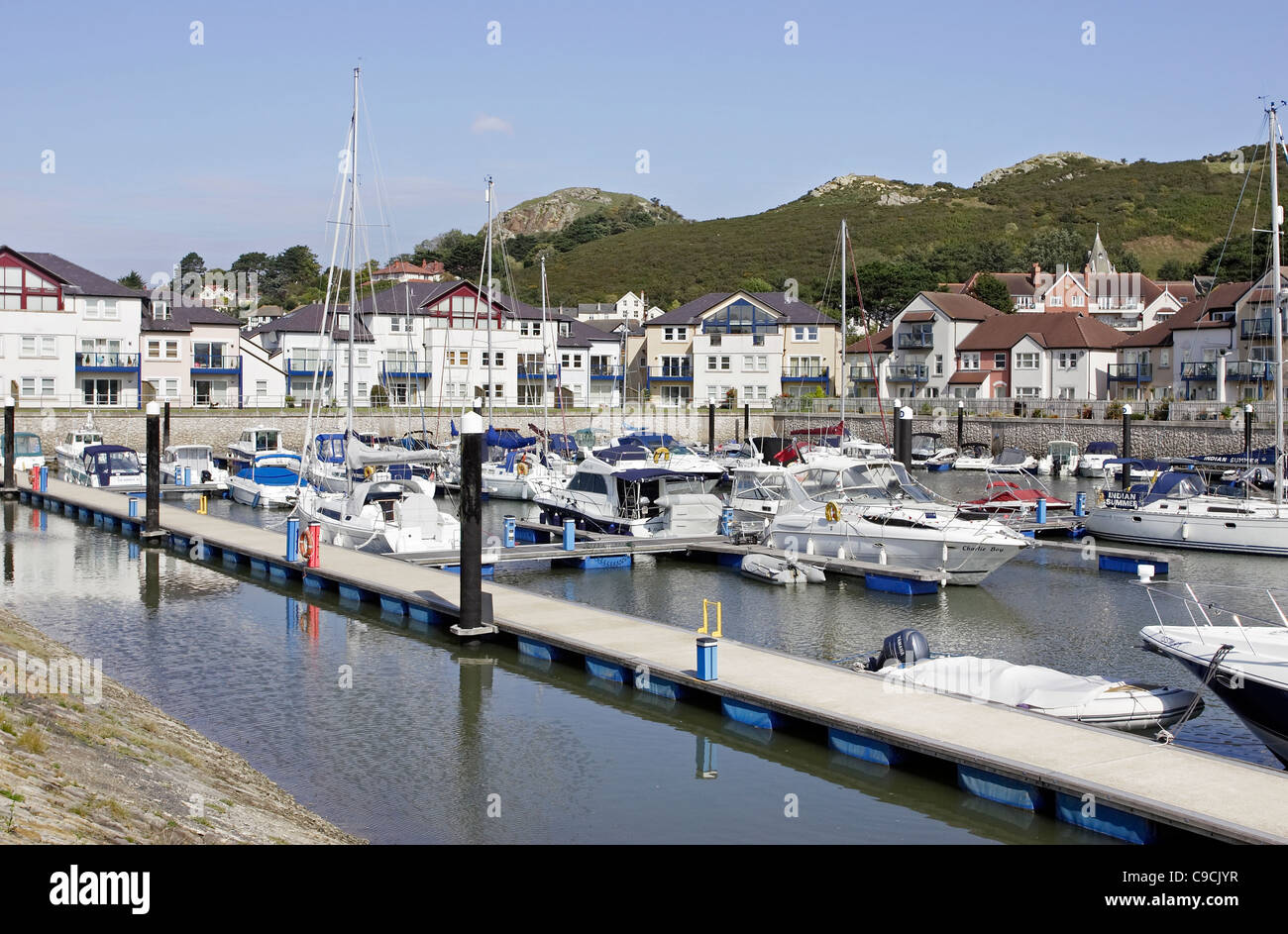 Deganwy Marina, North Wales Stock Photo - Alamy