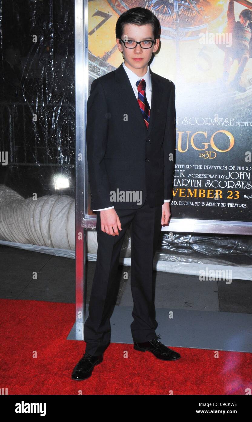 Asa Butterfield Hugo Premiere