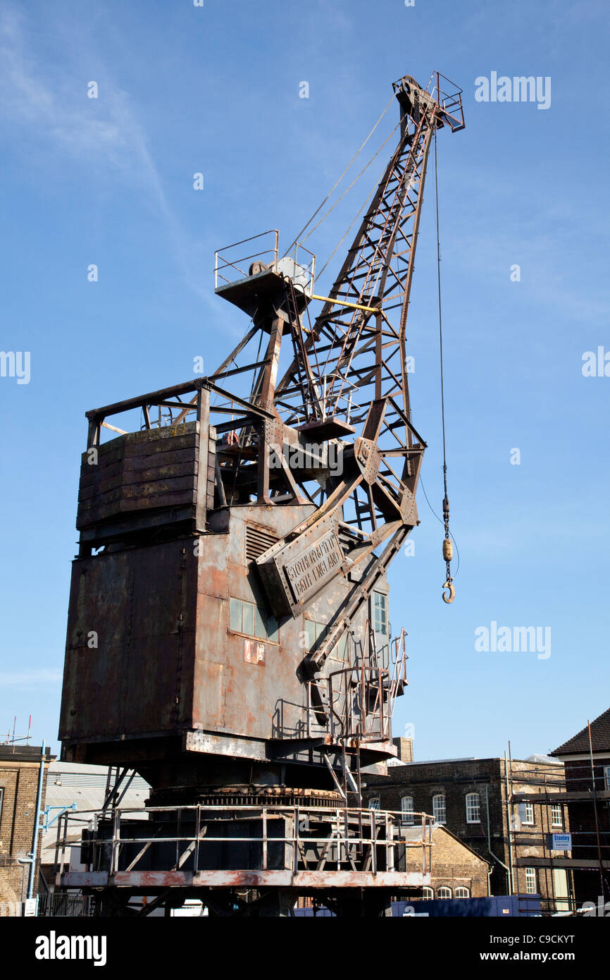 Historic dockyard crane hi-res stock photography and images - Alamy