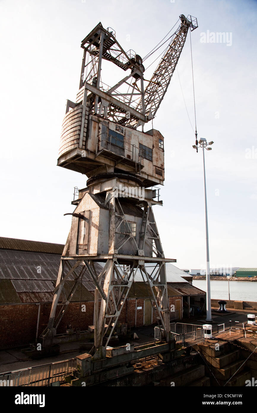 Dockyard Crane Chatham Historic Dockyard Stock Photos & Dockyard Crane ...