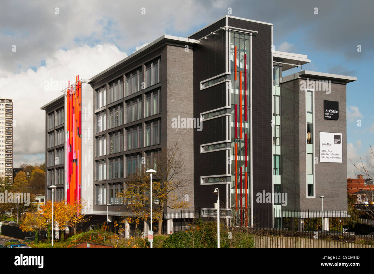 Rochdale Sixth Form College, Architects: Seven, 2010. Rochdale, Greater ...