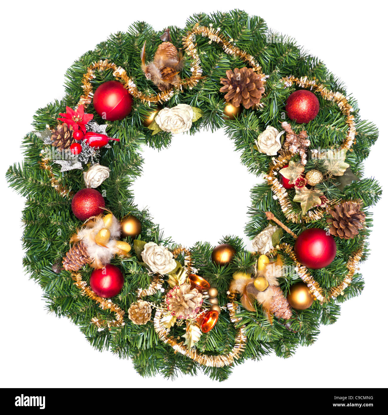 Circle border wreath decorated hi-res stock photography and images - Alamy