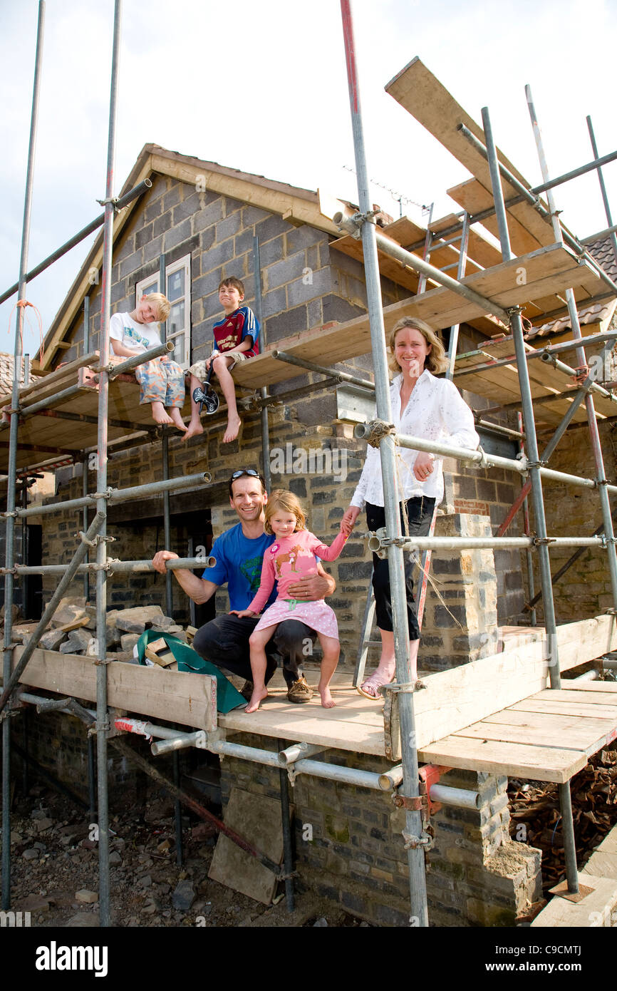 Family involved in building project after having planning permission ...