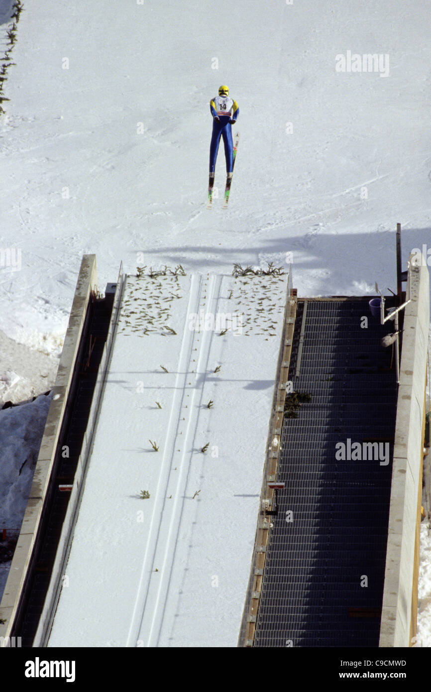 Ski jumper ramp hi-res stock photography and images - Alamy