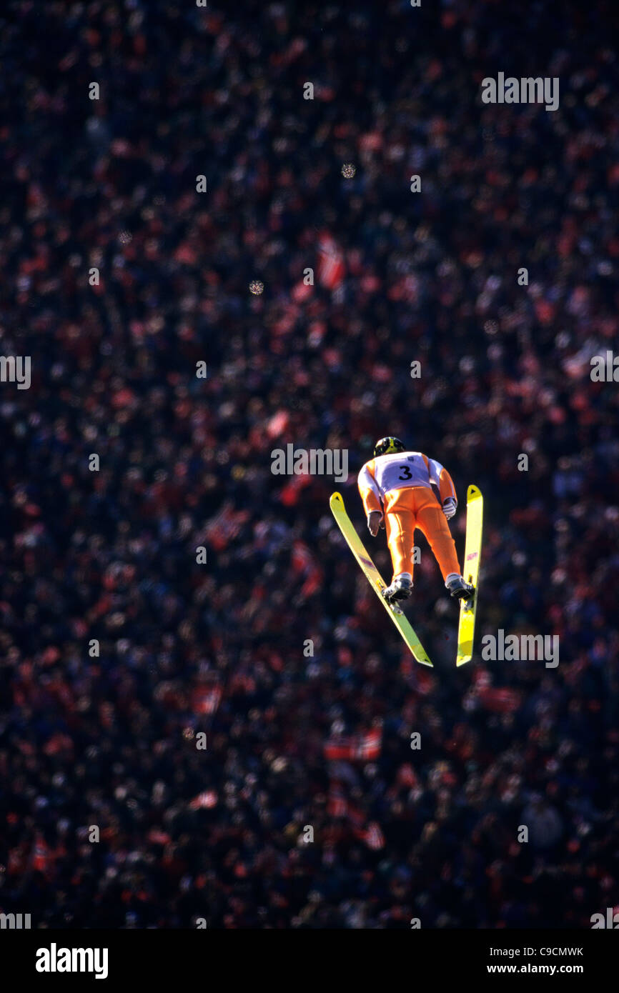 Ski flying 1994 hi-res stock photography and images - Alamy
