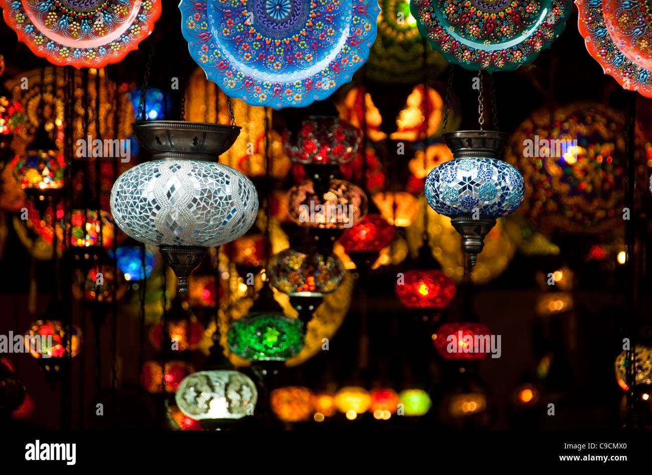 Colorful Arabic lanterns Stock Photo - Alamy