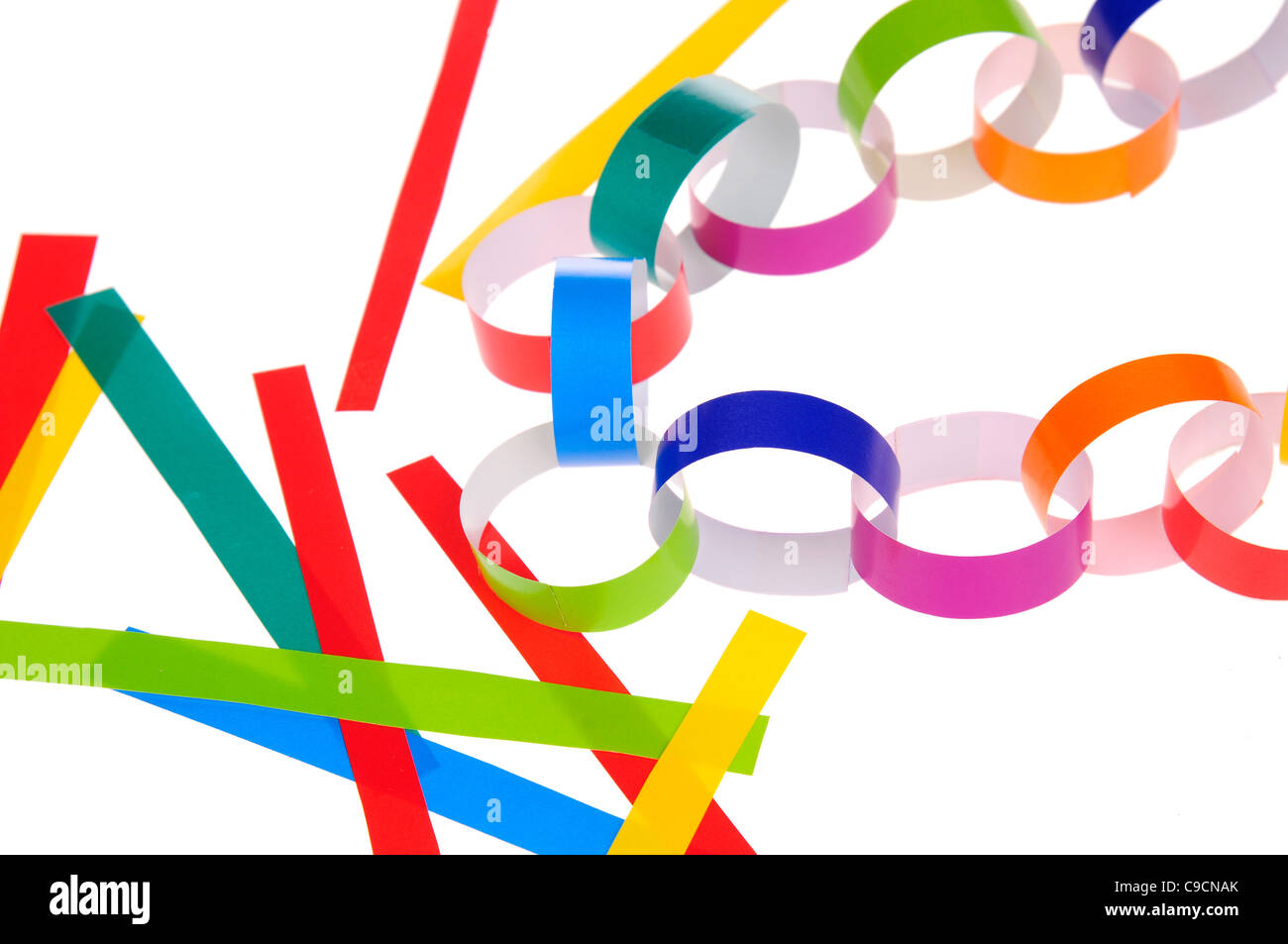 White paper chain hi-res stock photography and images - Alamy