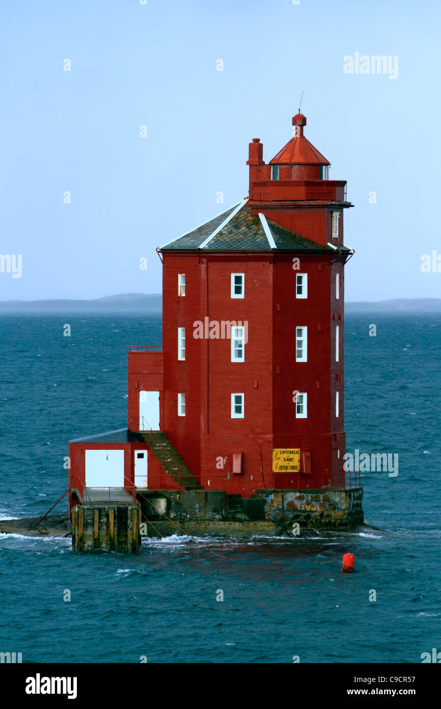 Kjeungskjaeret lighthouse. This is the only octagonal lighthouse in ...